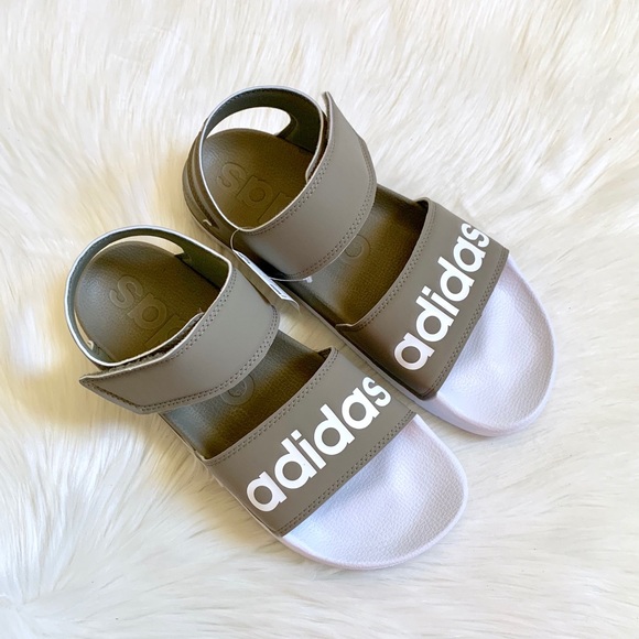 adidas | Shoes | Adidas Adilette Trace Cargo White Sandals | Poshmark